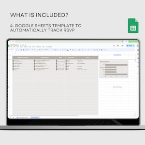 RSVP Auto Guest List Tracker All in One Digital Baby Shower Invitation ...