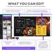 DIY Mexican Static TV Editable Digital Menu Board Screen Canva Template ...
