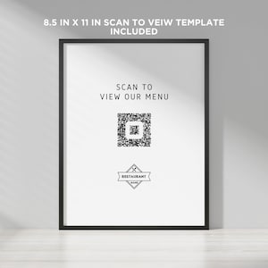 Mobile QR Code Menu Website for Restaurant Pizza Burger Cafe Breakfast ...