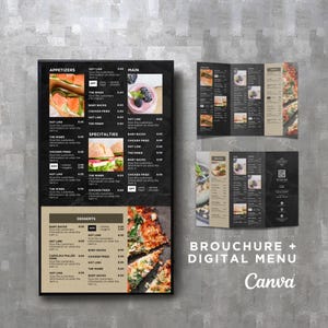 Bundle DIY TV Digital Menu Board Screen Takeout Template for Restaurant ...