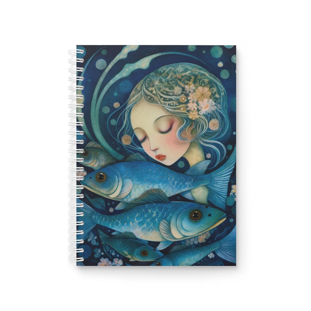 Whimsical Wishes Ocean Spiral Notebook - Etsy
