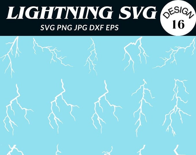Lightning Svg Bundle Thunder Svg Lightning Bolts Svg Lightning Strikes ...