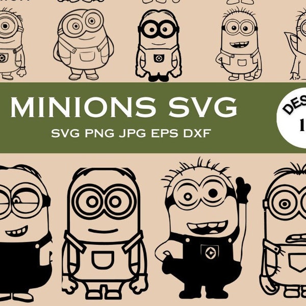 Minions Svg, Minions Bundle Svg, Minions Party, Despicable Me Svg ...