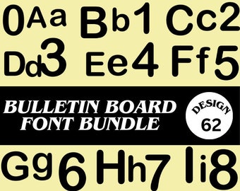 Neutral Colors Primary Font A-Z Bulletin Board Letters, Punctuation ...