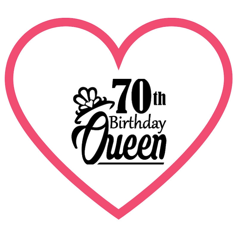 70th Birthday SVG Cut Files: T-shirt, Mug Designs (digital Download) - Etsy