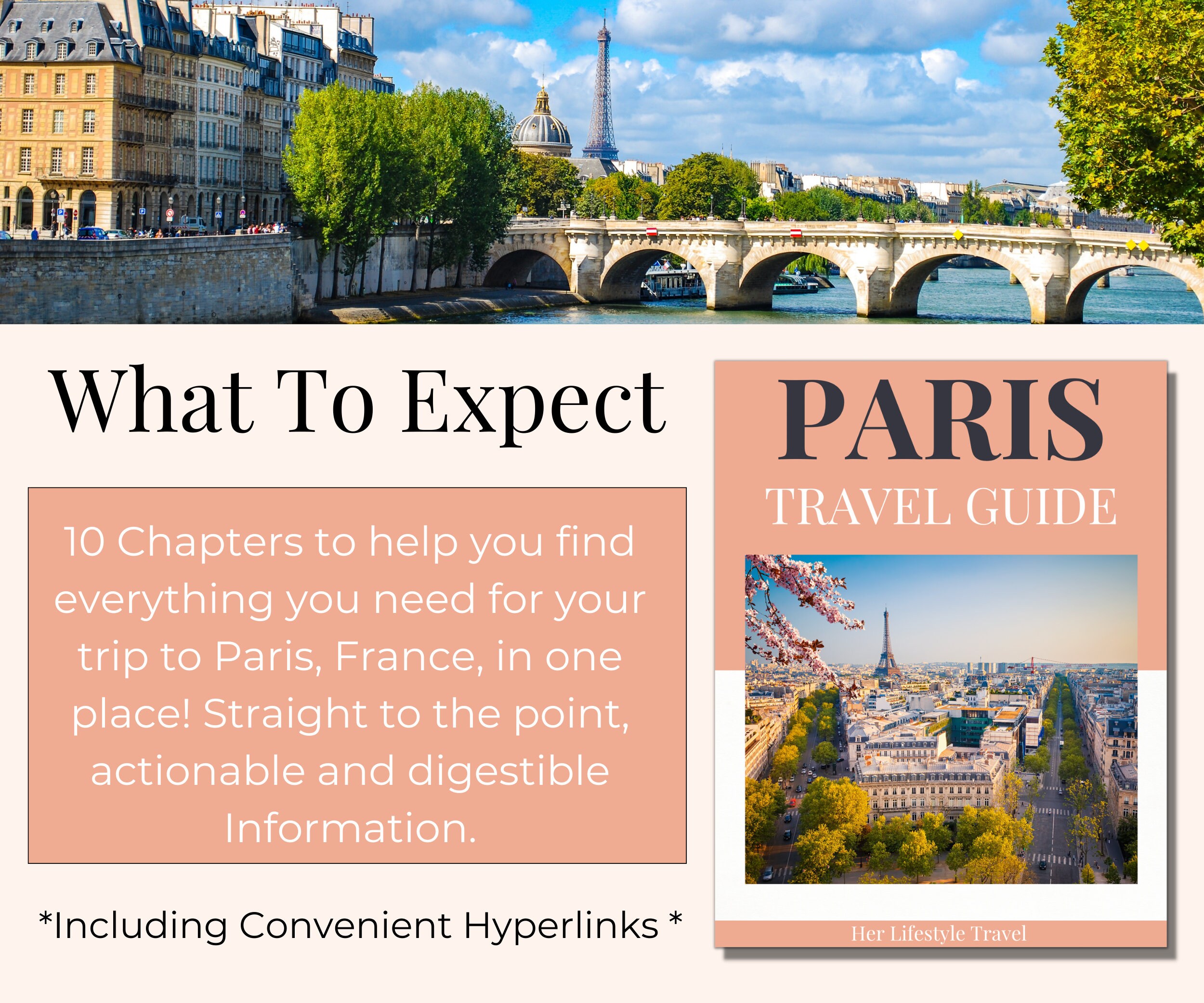 Paris France Travel Guide Paris Vacation Planner What to - Etsy