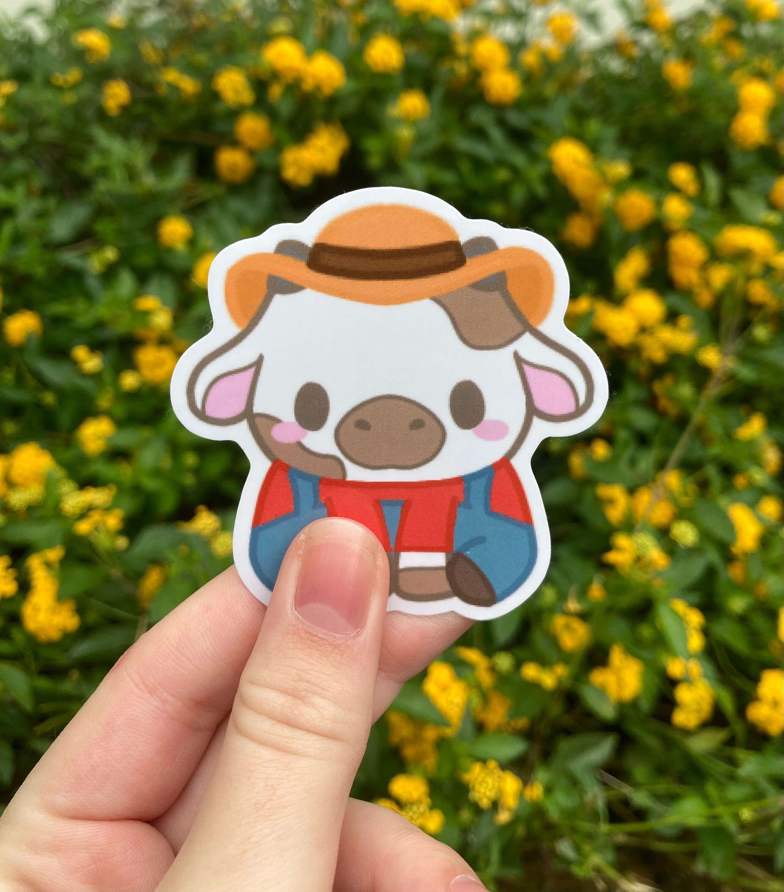 Cows With Jobs Costume Cows Adorable Cow Stickers Vinyl Waterproof ...