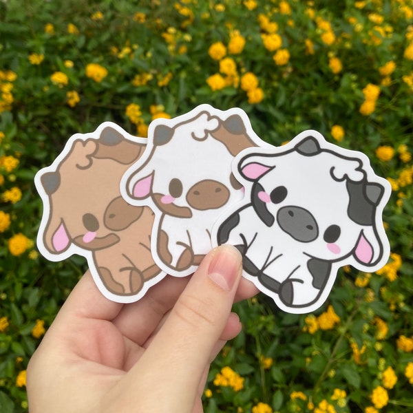 Cute Cow Stickers - Etsy