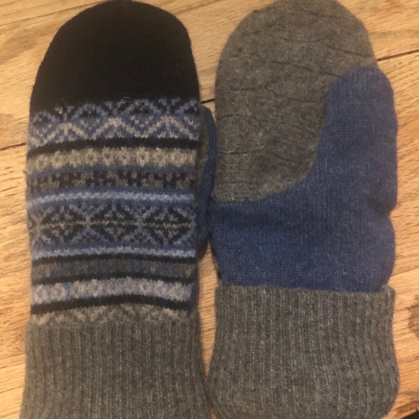 Recycled Wool Mittens - Etsy