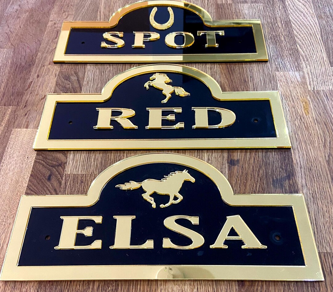 Horse Stable Signs in Various Colours and Sizes - Etsy UK