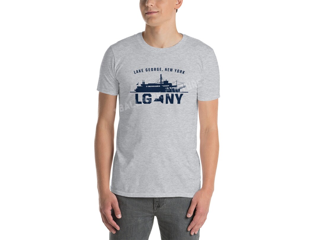 LAKE GEORGE New York State Steamboat Unisex Graphic T-shirt Tee S, M, L ...