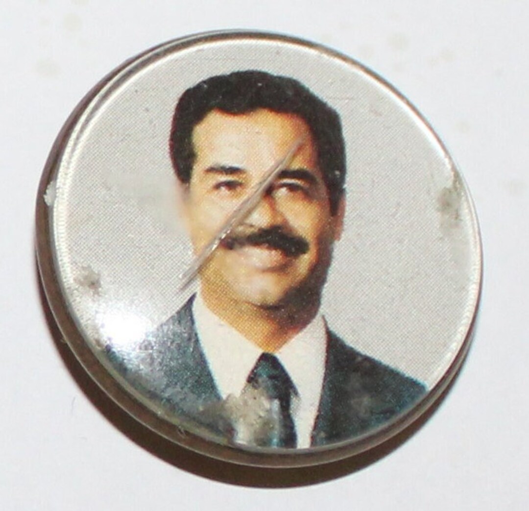 IRAQ. Pin of the President Saddam Hussein Gulf War I Era - Etsy
