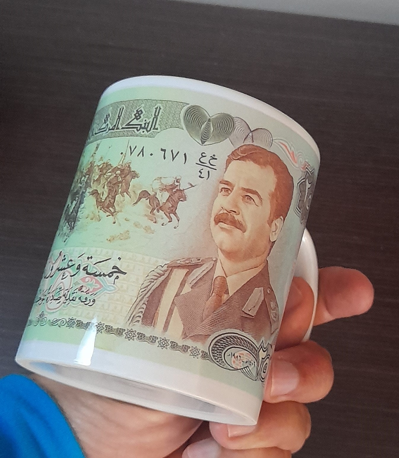 Iraq. President Saddam Hussein tea mug free shipping. - Etsy España