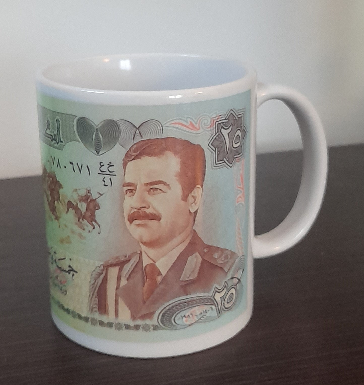 Iraq. President Saddam Hussein tea mug, free shipping. Mesopotamia ...