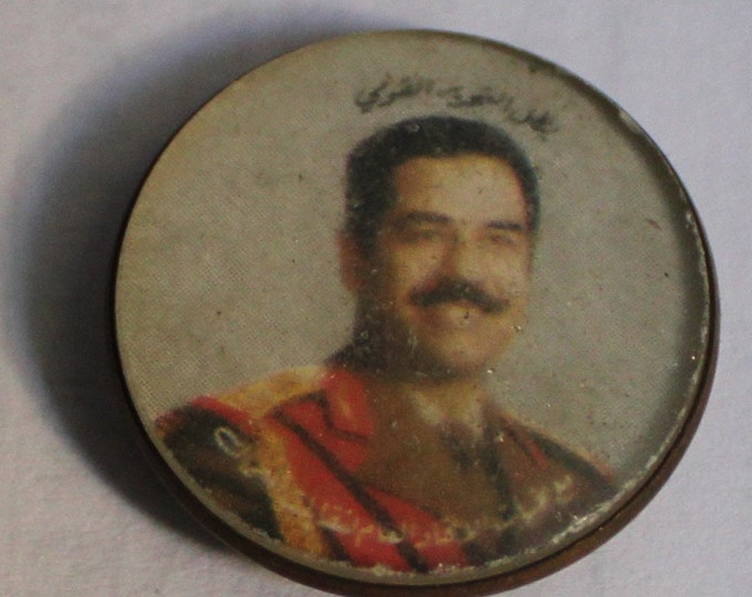 IRAQ. Pin of Saddam Hussein Gulf War I Era 1980 Baghdad Mesopotamia - Etsy