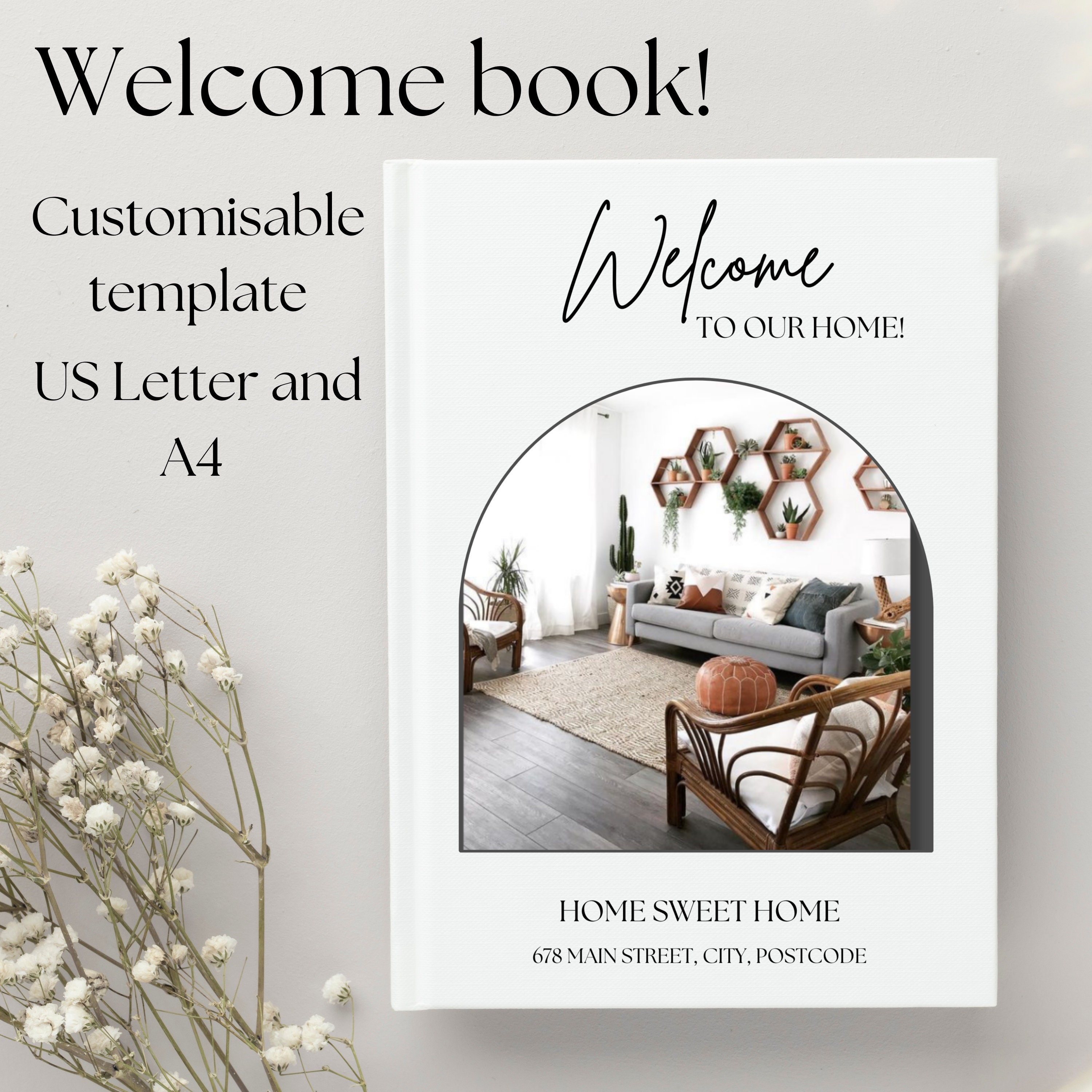 Airbnb Welcome Booklet Template, Digital Welcome Template, Real Estate ...