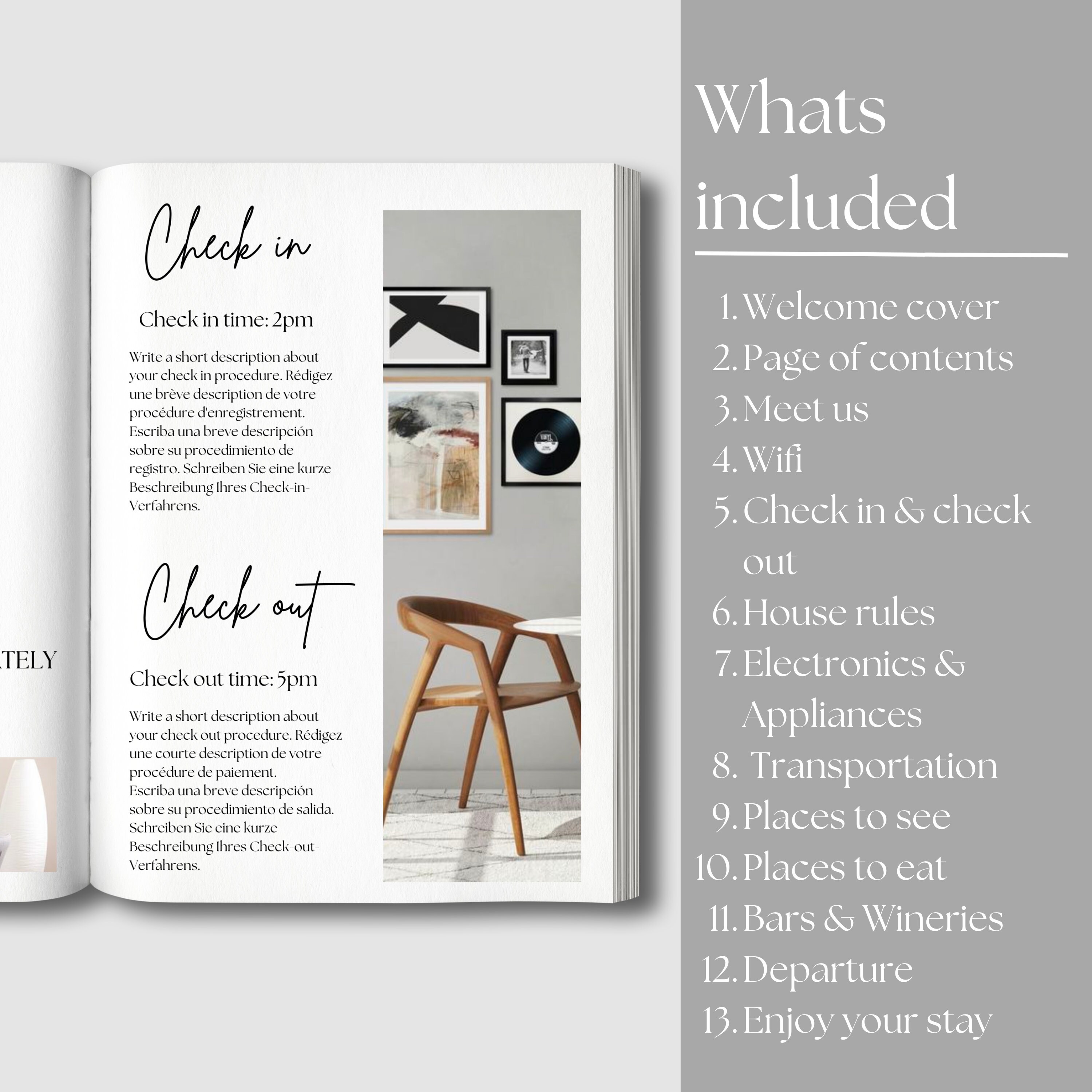 Airbnb Welcome Booklet Template, Digital Welcome Template, Real Estate ...