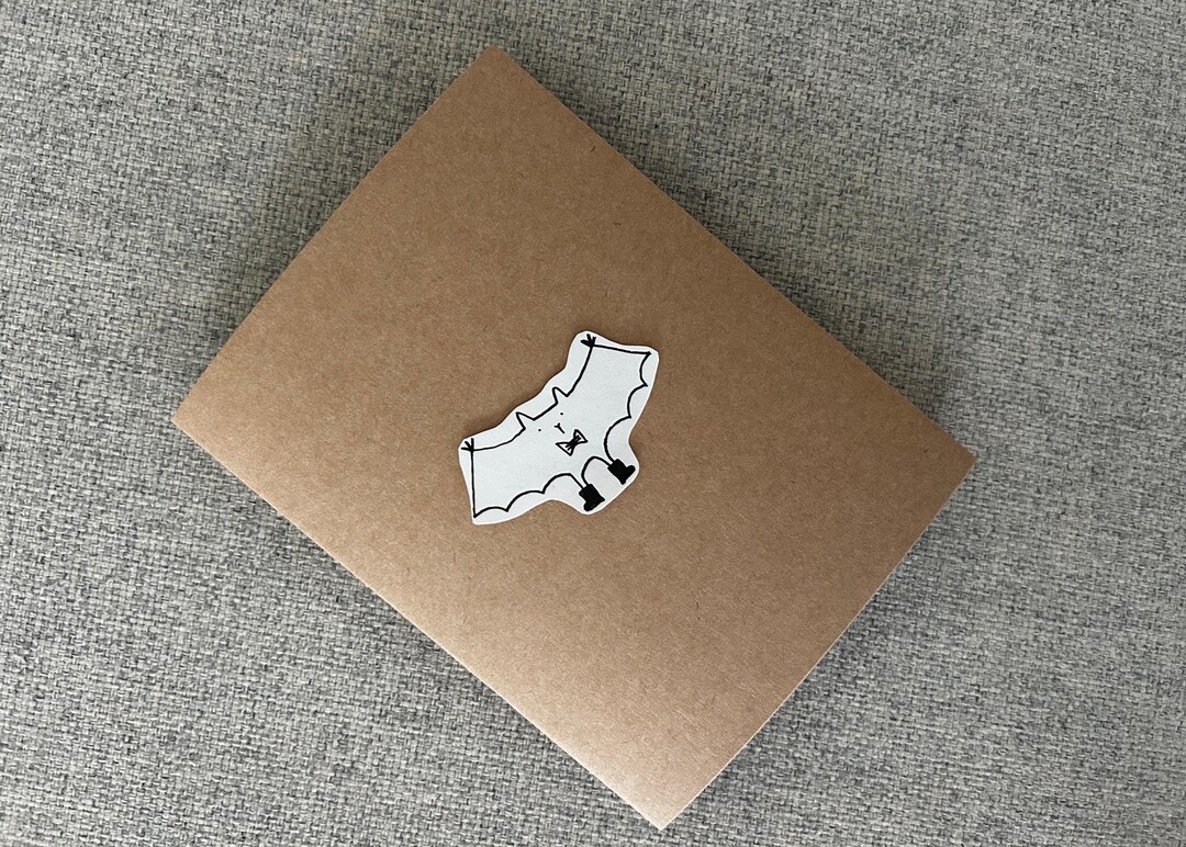 Bat Greeting Card - Etsy