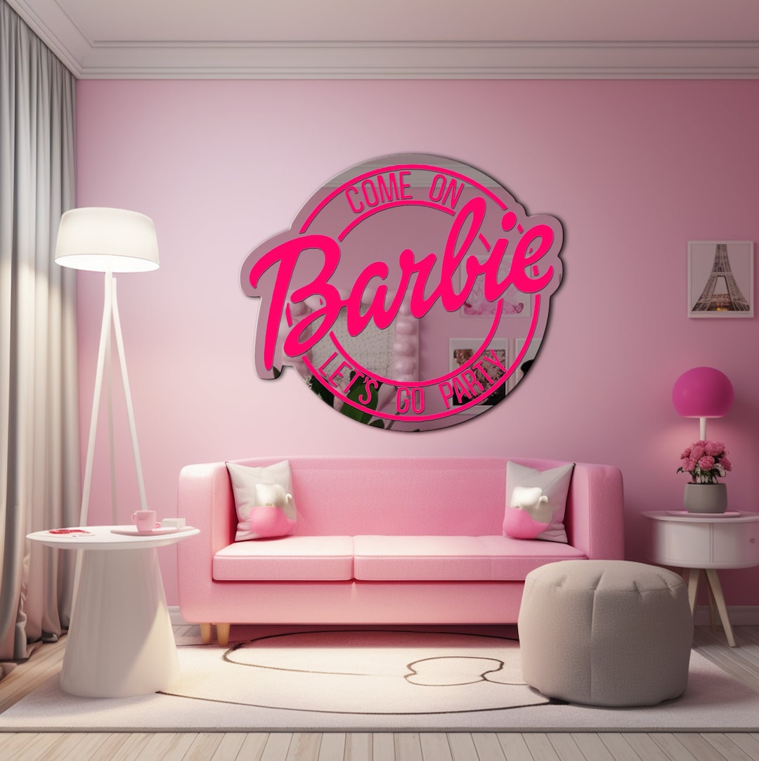 Barbie Mirror Selfie Decor Hype Wall Aesthetic Mirrors - Etsy