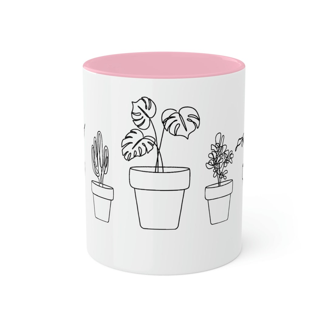 Houseplant Mug, Plants, Exotic Plant, Mug, Gift for Her, Plant Lover ...