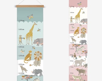 Height Chart for Children - Animals - I'm as Tall as A... - Etsy