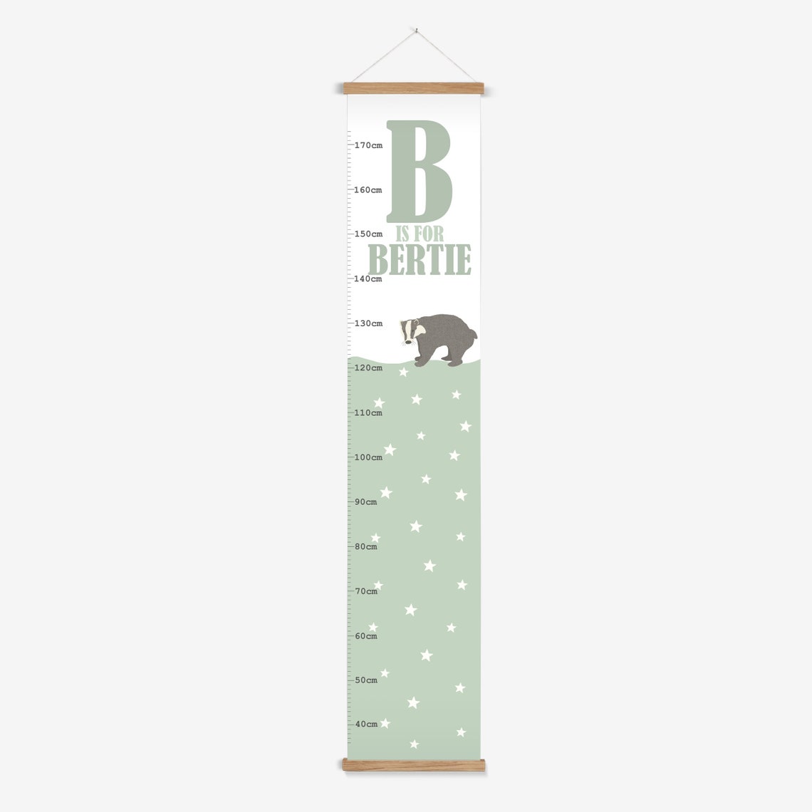 Personalised Height Chart for Children Personalised Animals Available ...
