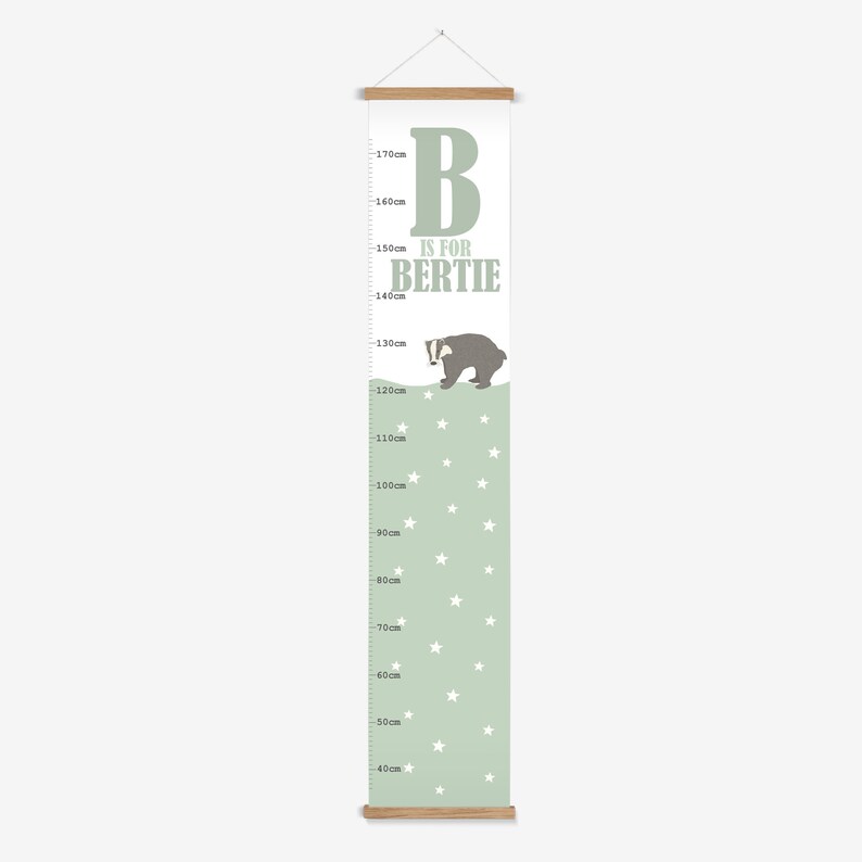 Personalised Height Chart for Children - Personalised - Animals ...