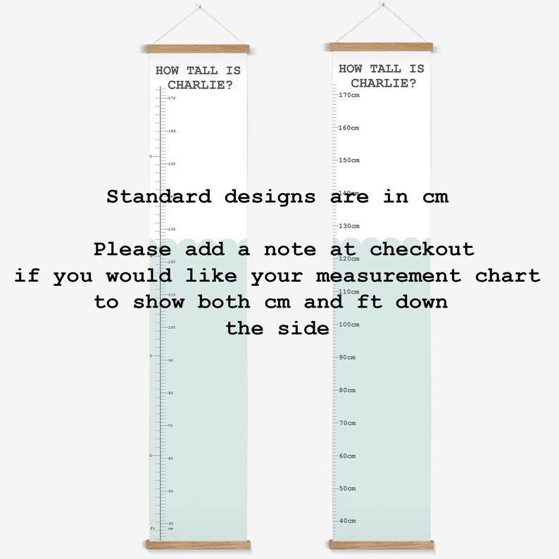 Personalised Height Chart for Children - Baby Facts - Etsy