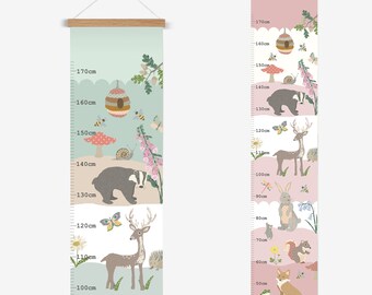 Height Chart for Children - Safari Animals - Etsy