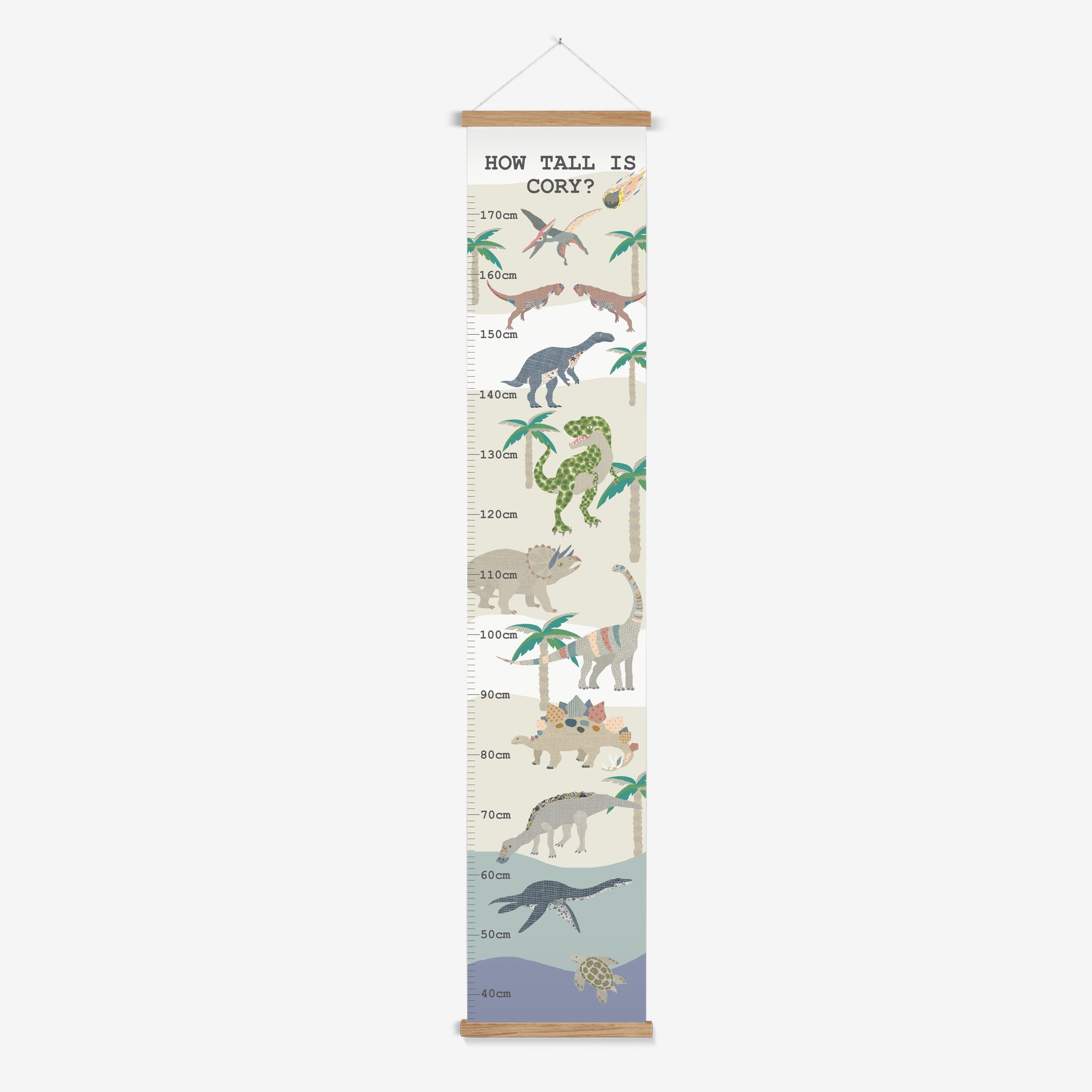 Personalised Height Chart for Children Dinosaurs - Etsy