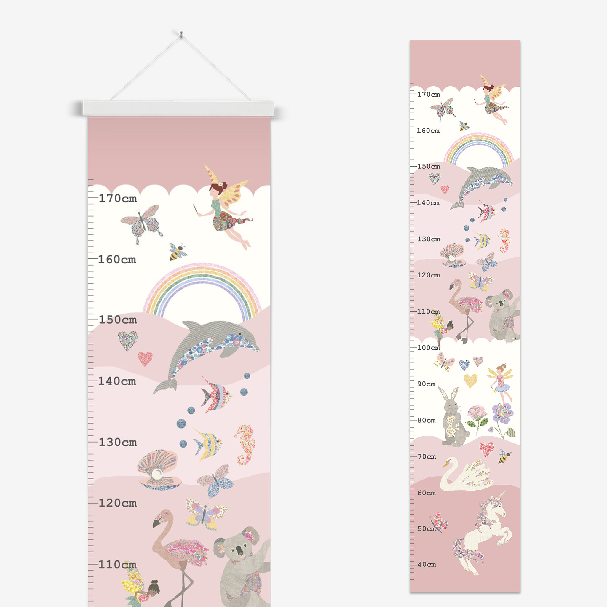 Height Chart for Children - Pretty & Pink - Etsy