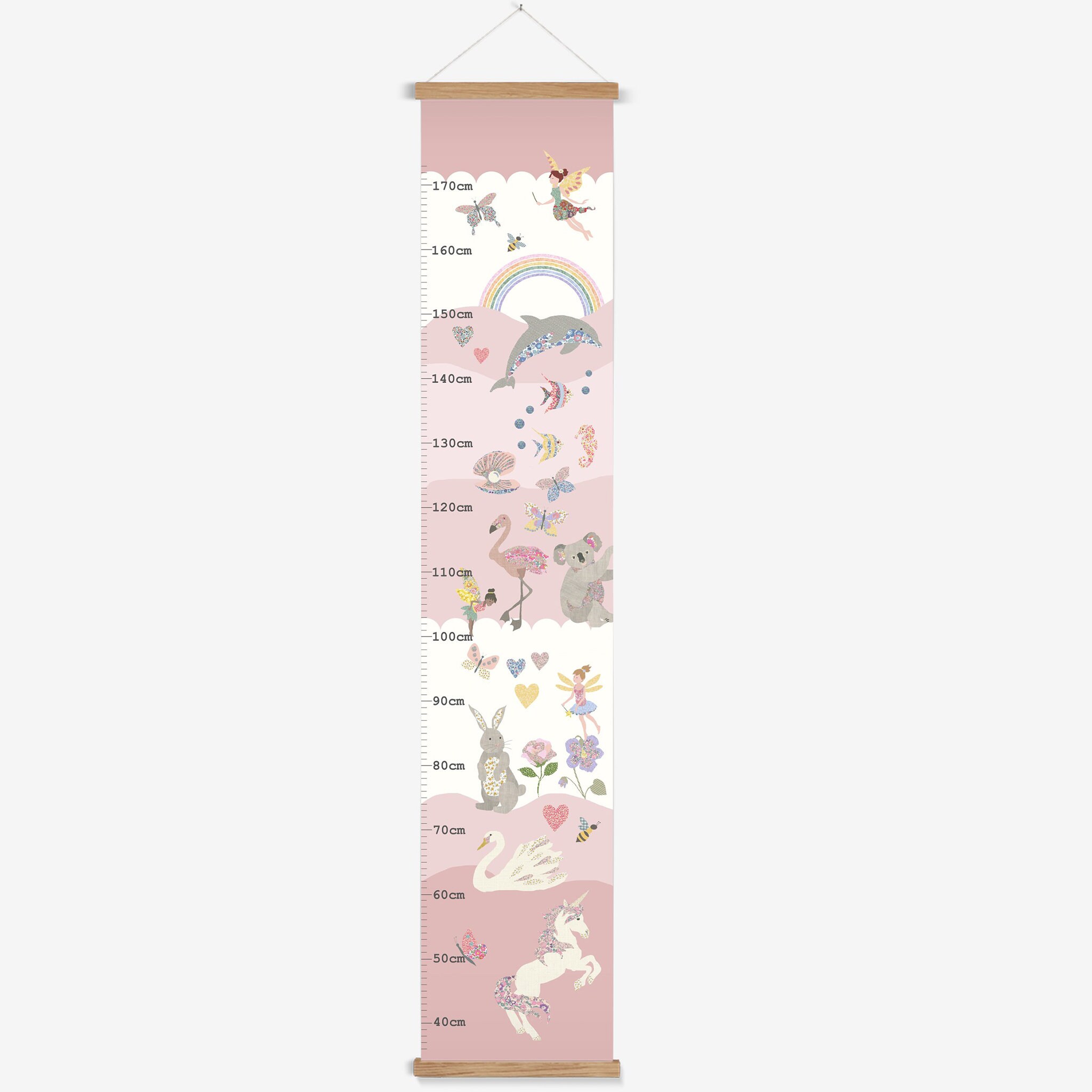 Height Chart for Children - Pretty & Pink - Etsy