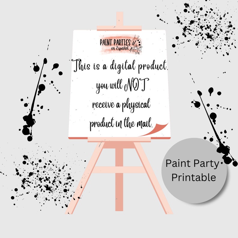 DIY Paint Party Printable Adult Paint & Sip Template Canvas Stencil ...