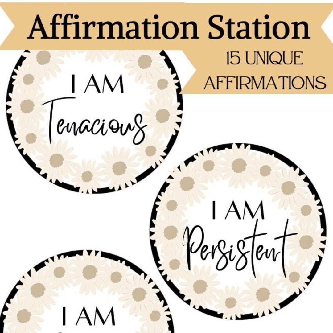 Affirmation Station | Class Display | Rustic Chalkboard Classroom ...