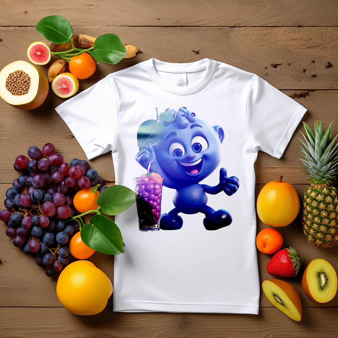 Smoothie Cartoon Clip Art Cute Mixed Fruit Clip Art - Etsy