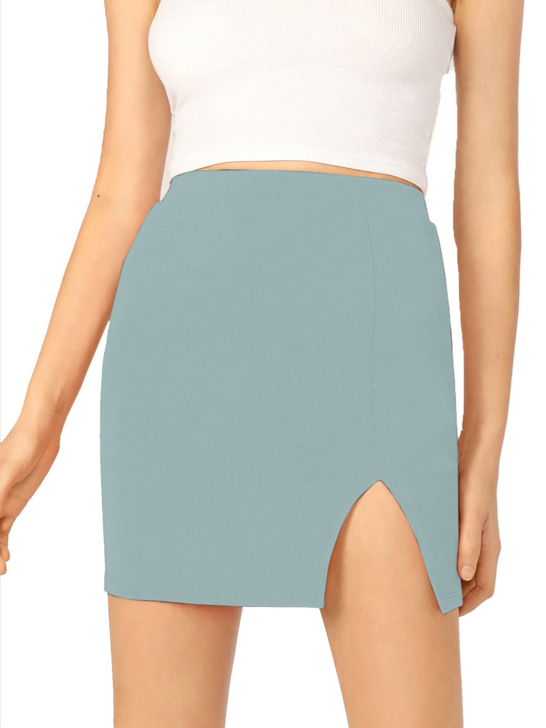 Women's & Girls' High Slit Mini Skirt - Etsy