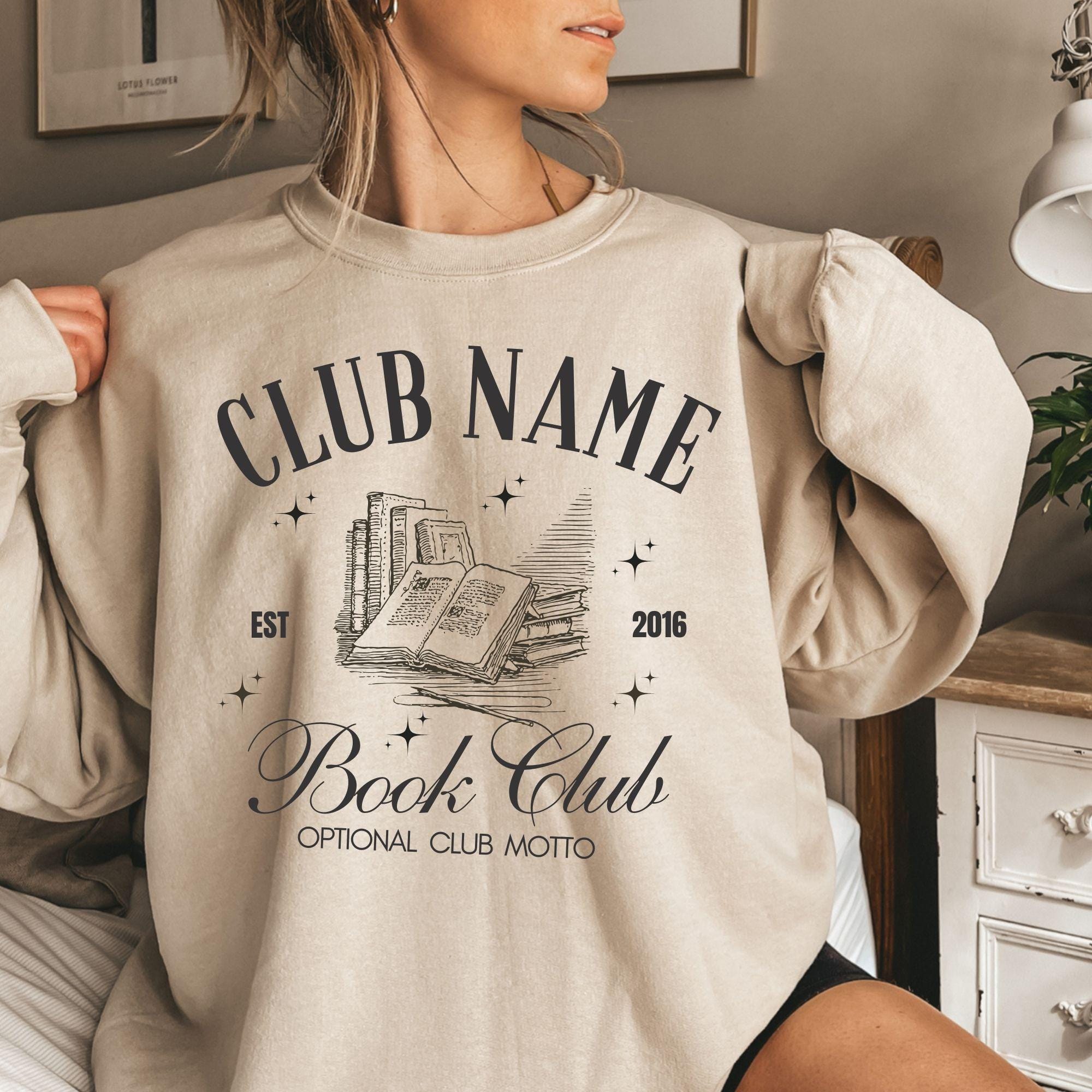 Personalized Book Club Shirts Custom Bookish Shirt Personal Gift for ...