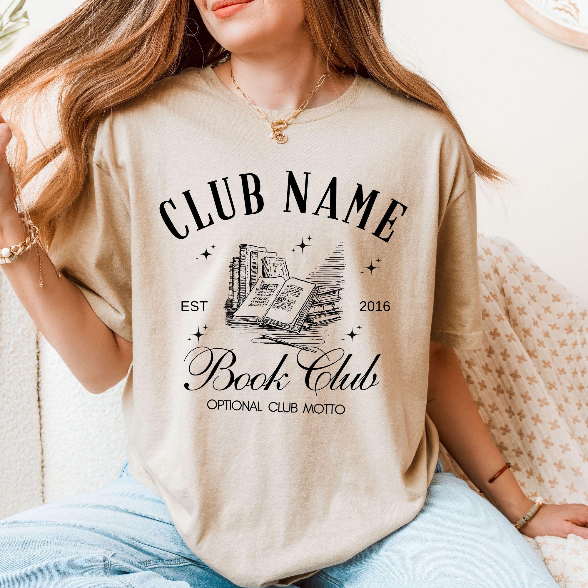 Personalized Book Club Shirts Custom Bookish Shirt Personal Gift for ...