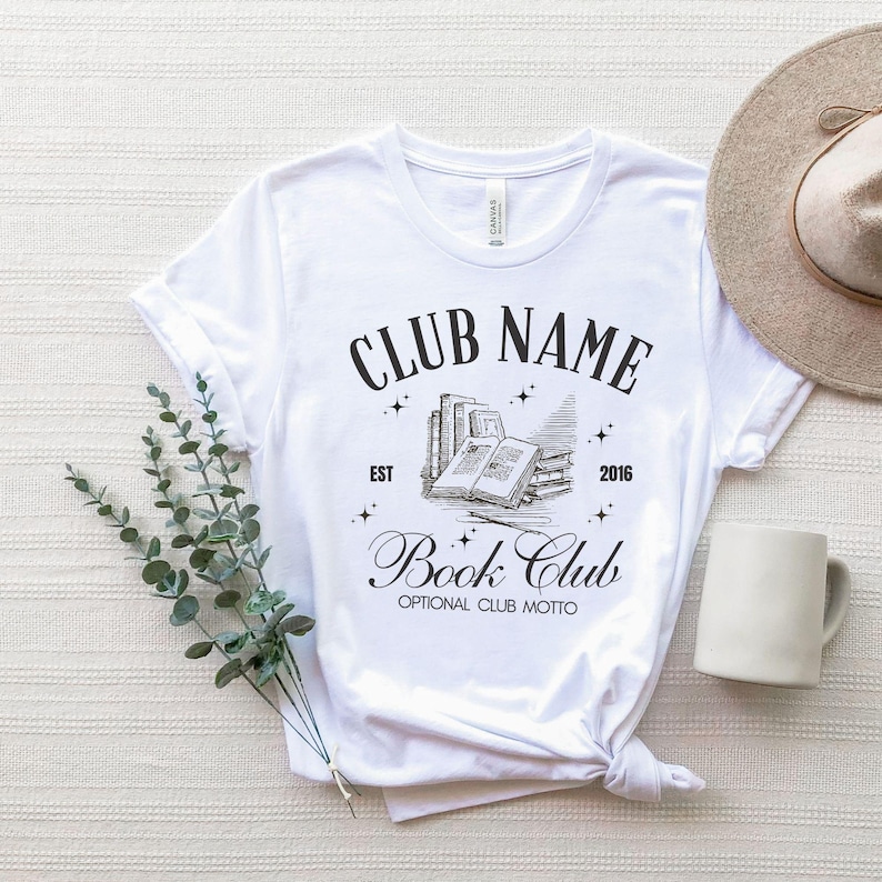 Personalized Book Club Shirts Custom Bookish Shirt Personal Gift for ...