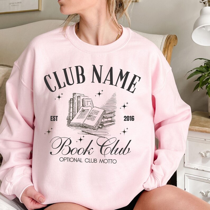 Personalized Book Club Shirts Custom Bookish Shirt Personal Gift for ...