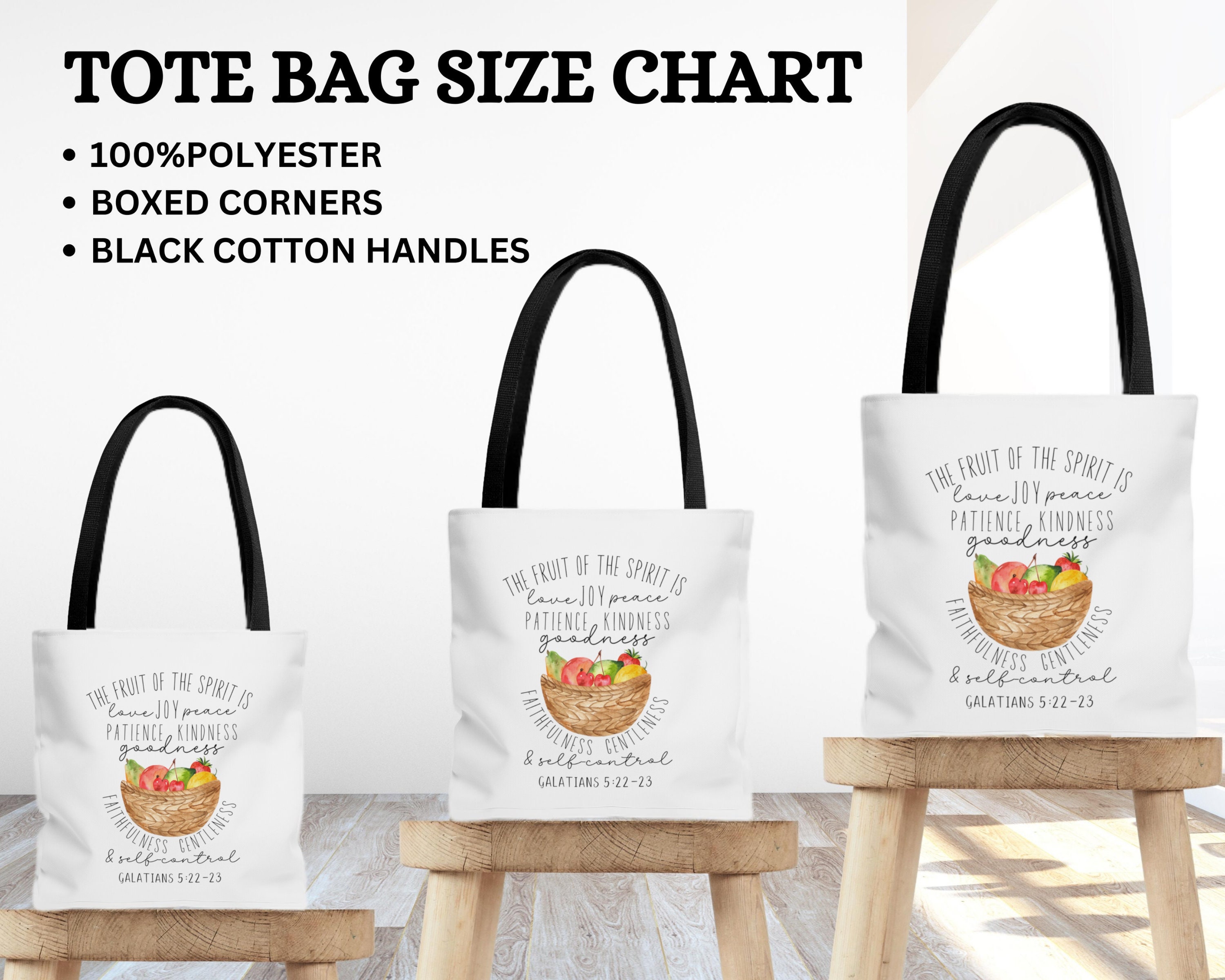 Faith Tote Bag Fruit of the Spirit Tote Bag for Christian Gift - Etsy