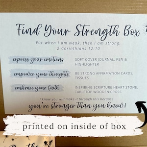 Find Your Strength Gift Box: Encouragement Care Package - Etsy