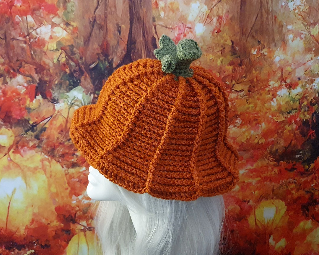 The Crochet Pumpkin Spice Bucket Hat - Etsy