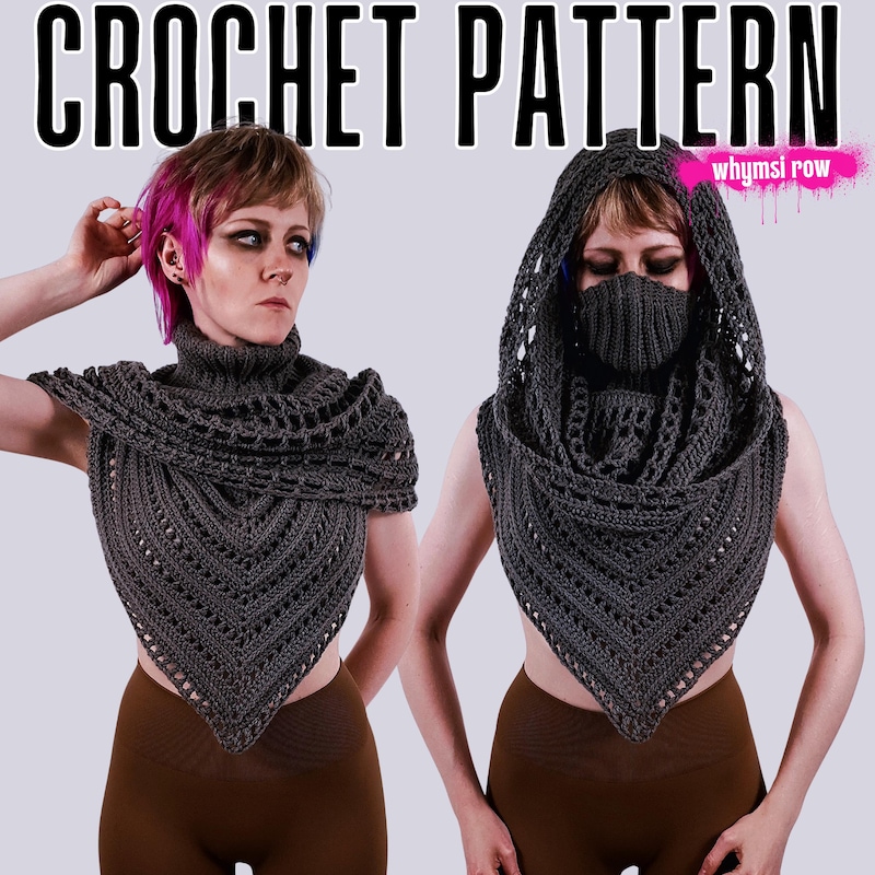 Gothic Crochet Pattern Shawl - Etsy UK