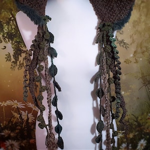 Digital Crochet PATTERN with Charts: The Bark Hood Whimsical Tree Bark ...