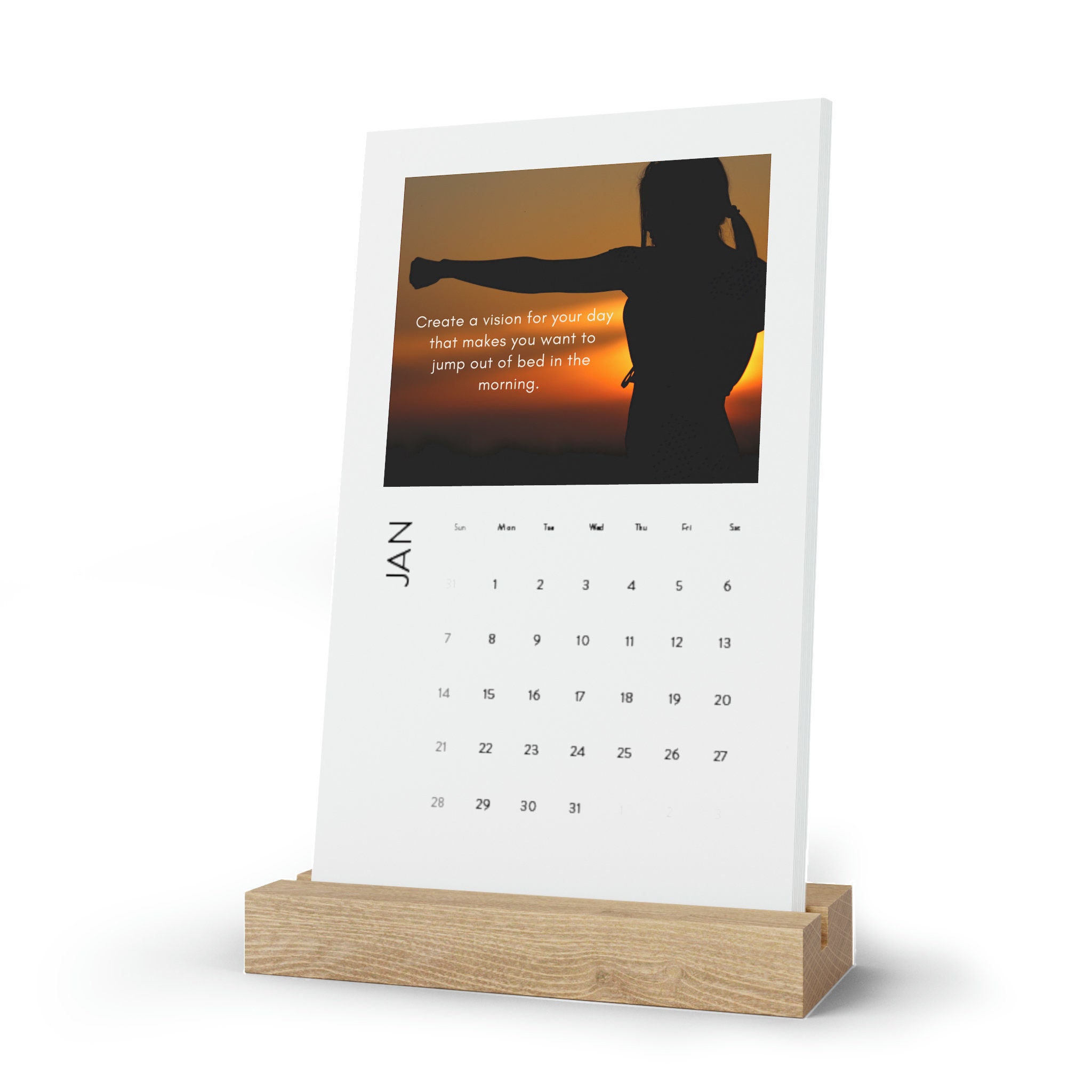 2024 Desk Calendar 2024 Motivational Calendar Vertical Desk sold by ...