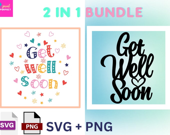Get Well Soon Svg, Thinking of You Svg, Hand Lettered Svg, Get Well Svg ...