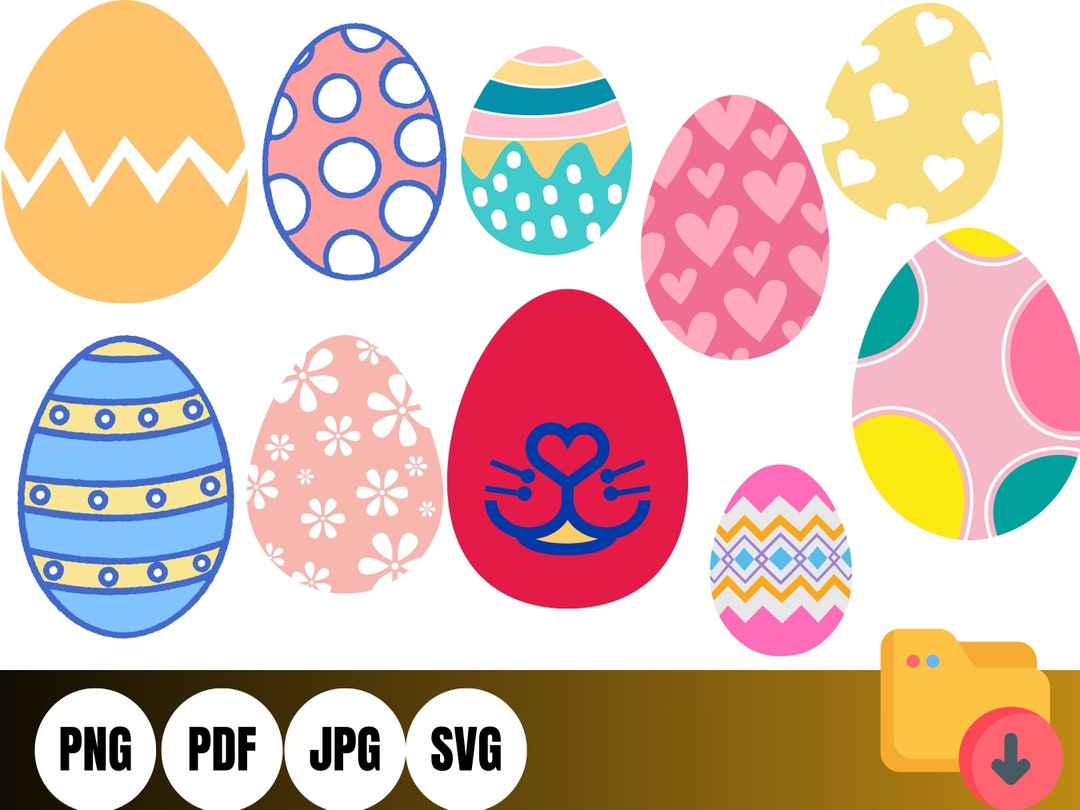 Easter Egg Bundle Svg | Easter Egg Svg | Easter Egg Designs Spring ...