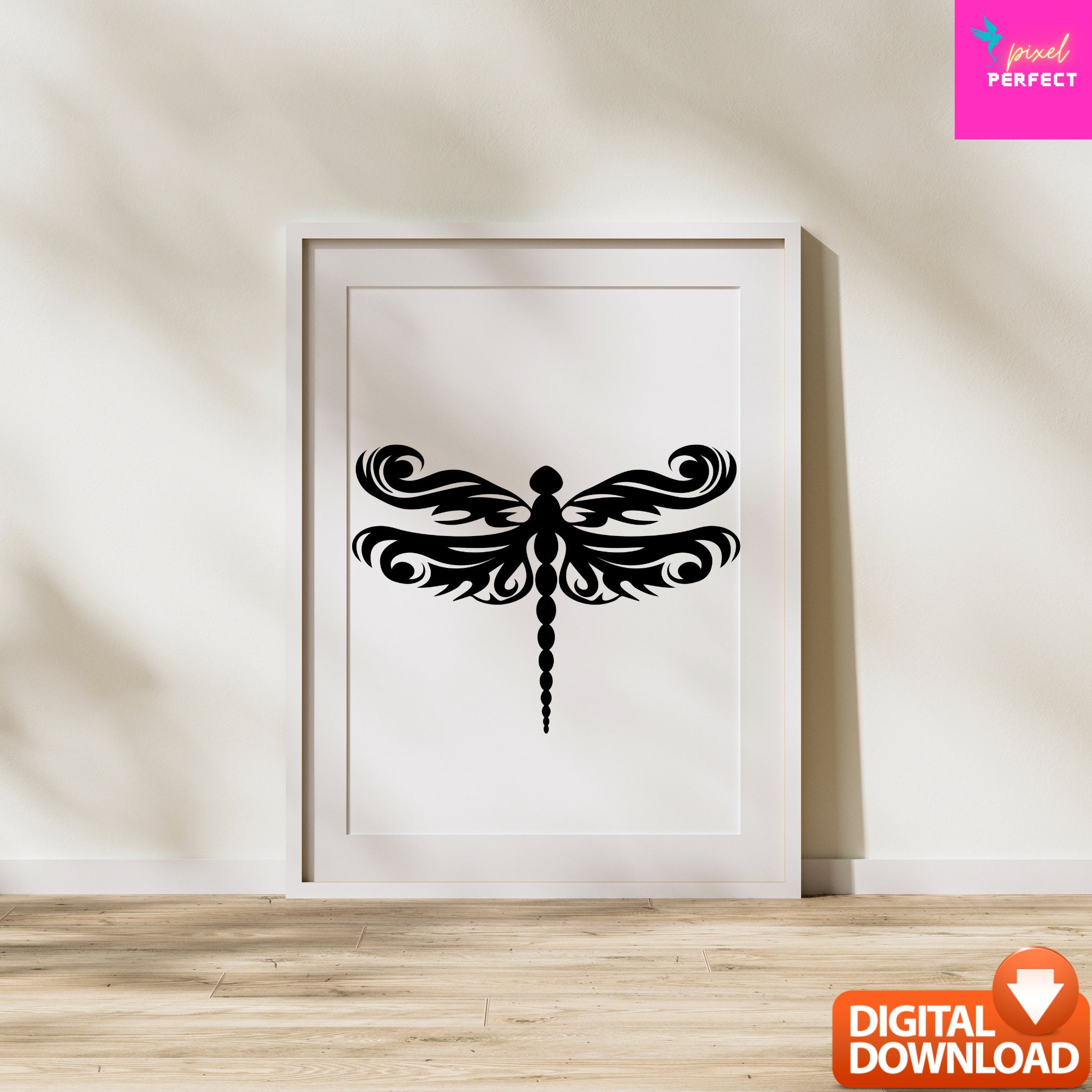 Dragonfly Mandala SVG, DRAGONFLY Vector, Dragonfly Mandala Zentangle ...