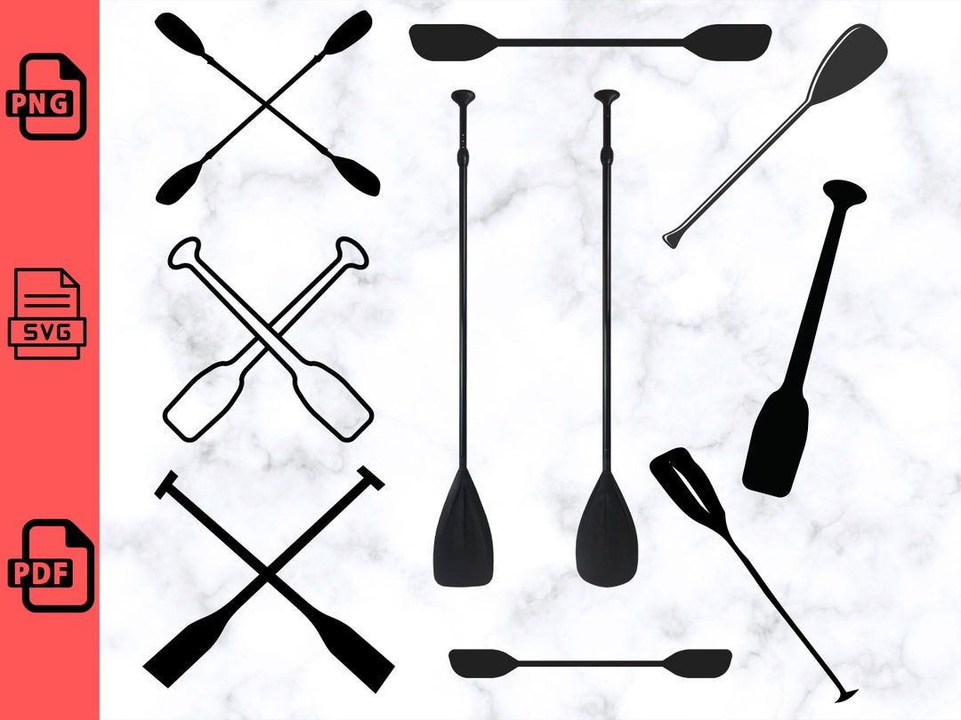 Paddles SVG, Paddles SVG Bundles, Cross Paddles SVG, Cone Paddle ...
